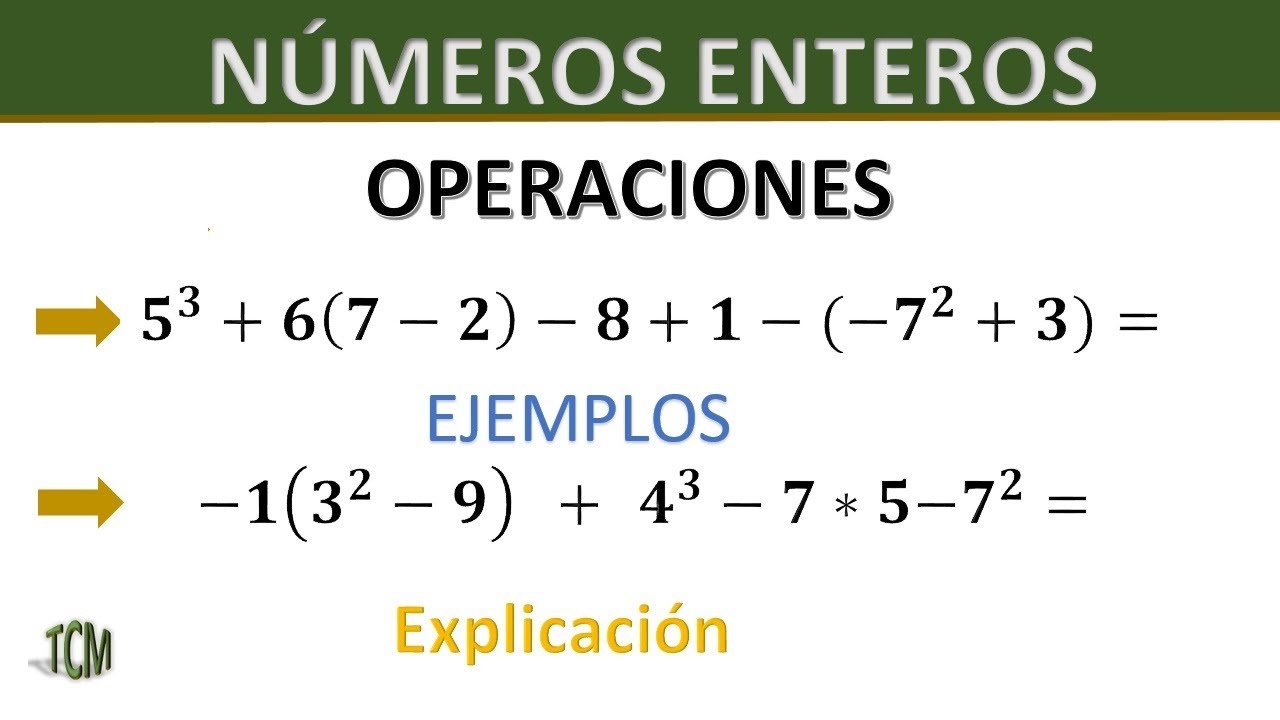 Cómo resolver ejercicios de operaciones combinadas con números enteros